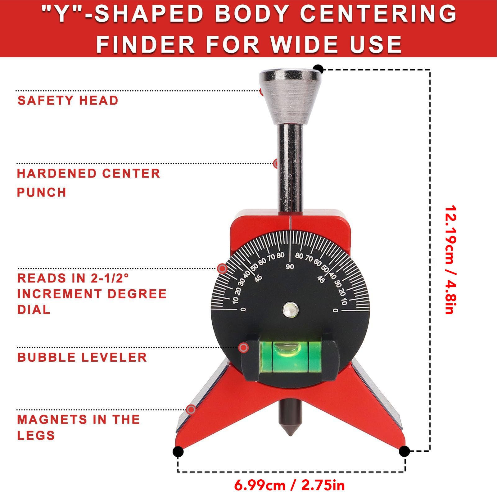 Pipe Centering Tool With Level Magnetic Pipe Center Finder Tool ...