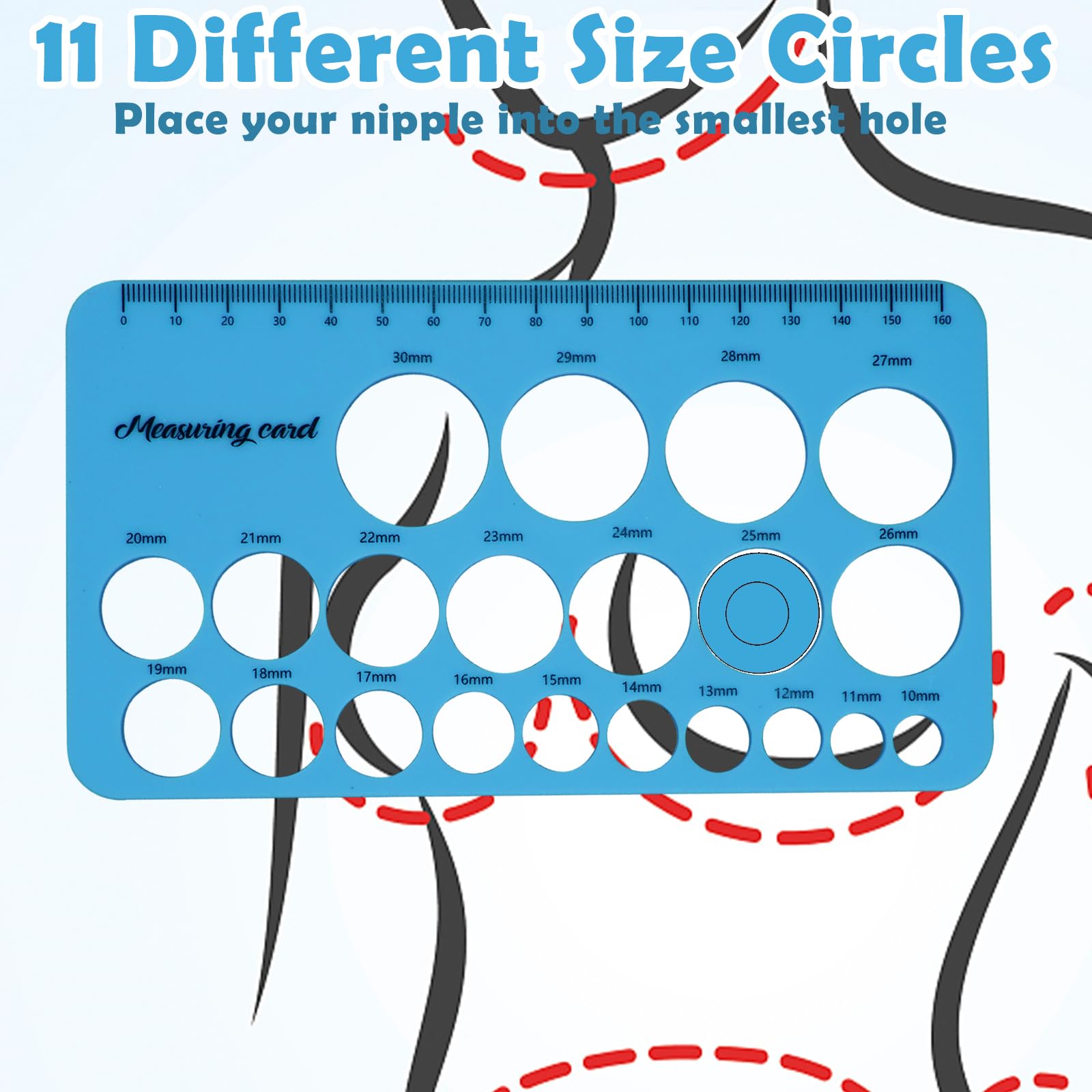 Snapklik.com : Nipple Rulers For Flange Sizing, Silicone & Soft Flange ...