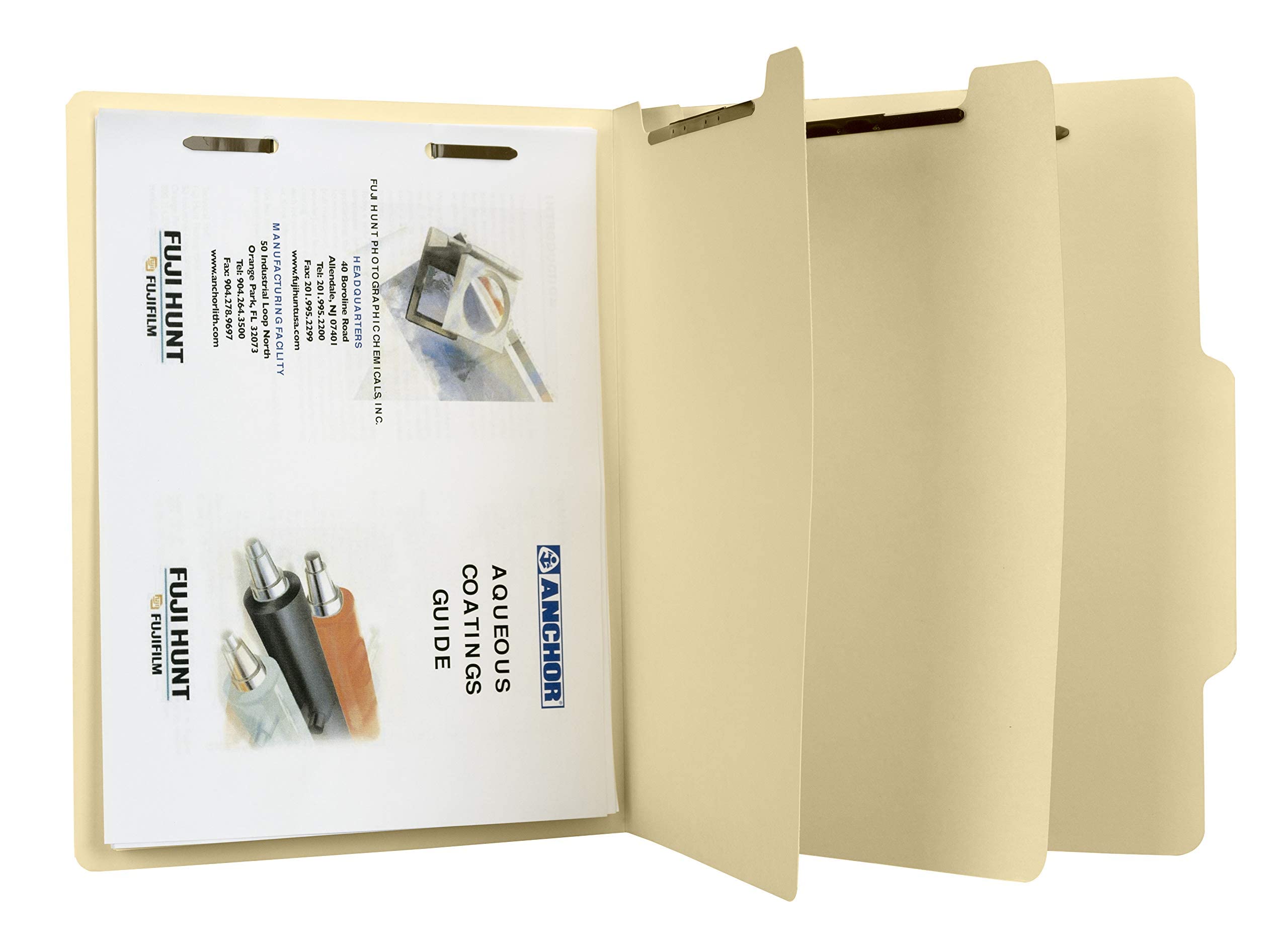 Snapklik.com : The File King Two Divider Manila Classification File Folder