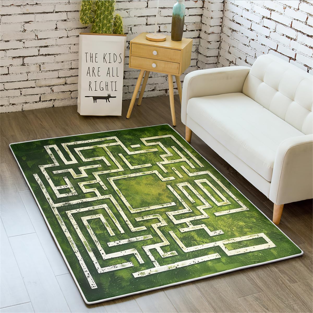 Amazon.com: CCoutueChen Modern Game Labyrinth Large Carpet 5X7 Maze ...