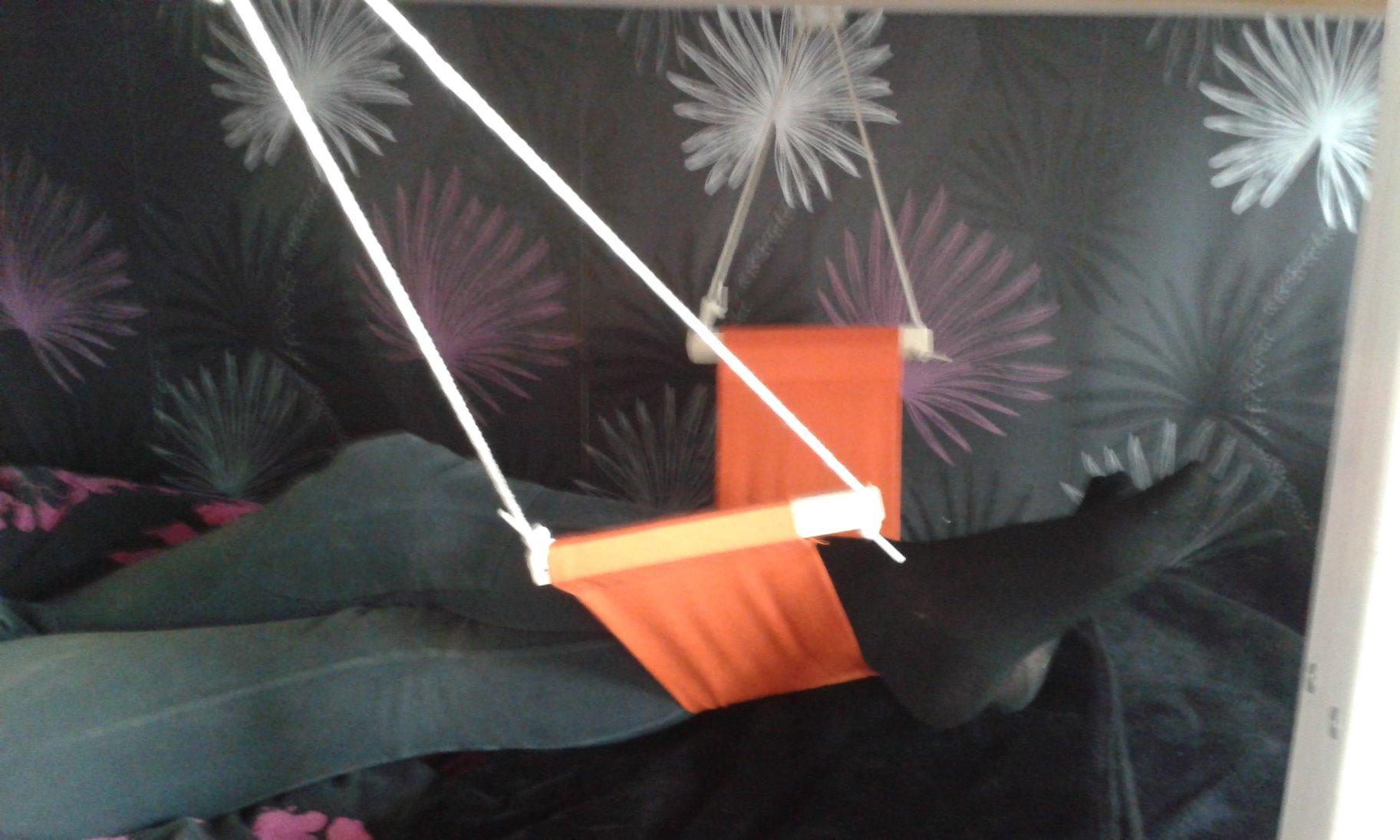 AccMart Adjustable Mini Foot Rest Stand Office Desk Feet Hammock Orange ...