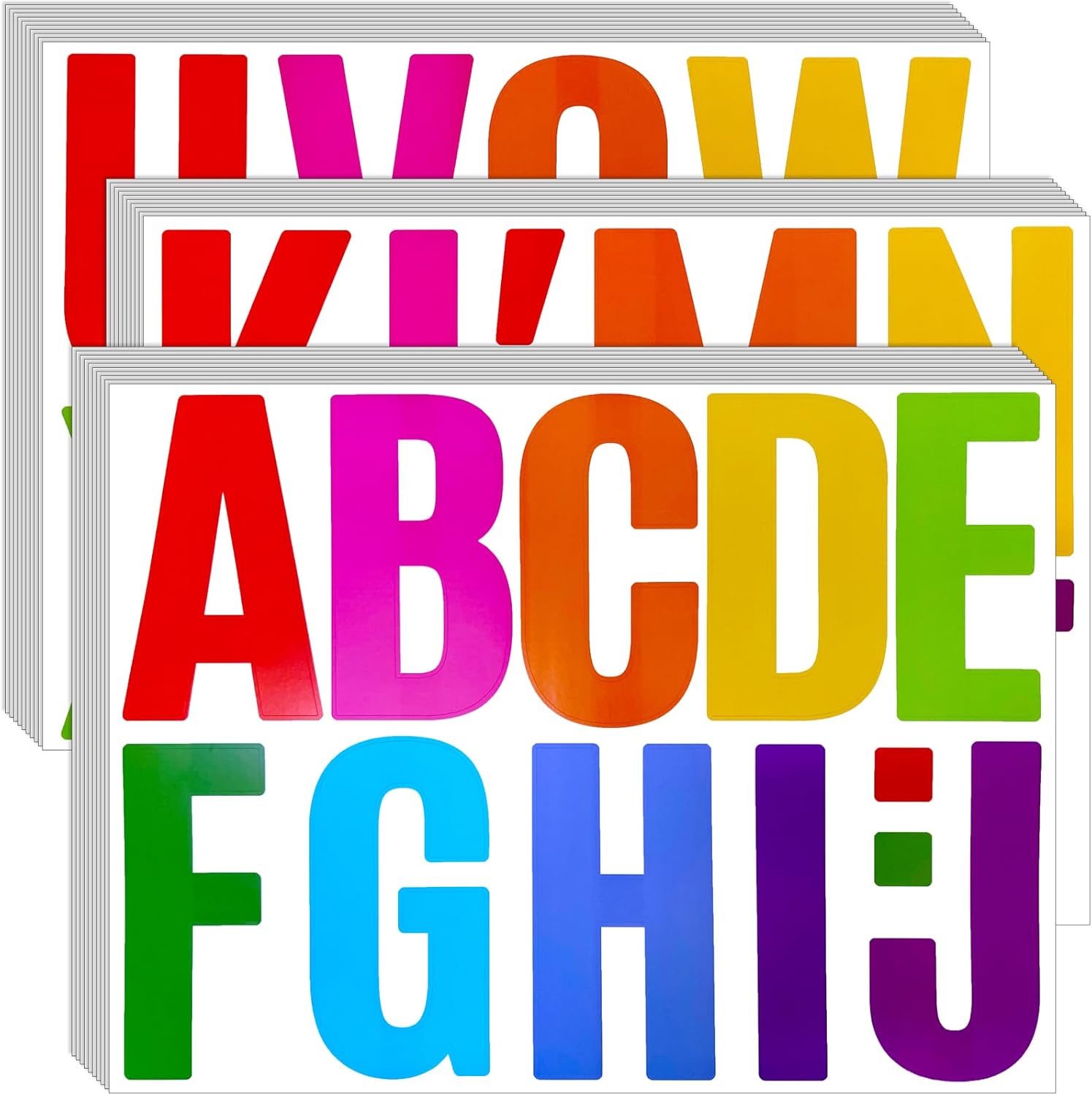 Amazon.com: Bemeol 30 Sheets Letter Stickers 4 Inch Alphabet Letter ...