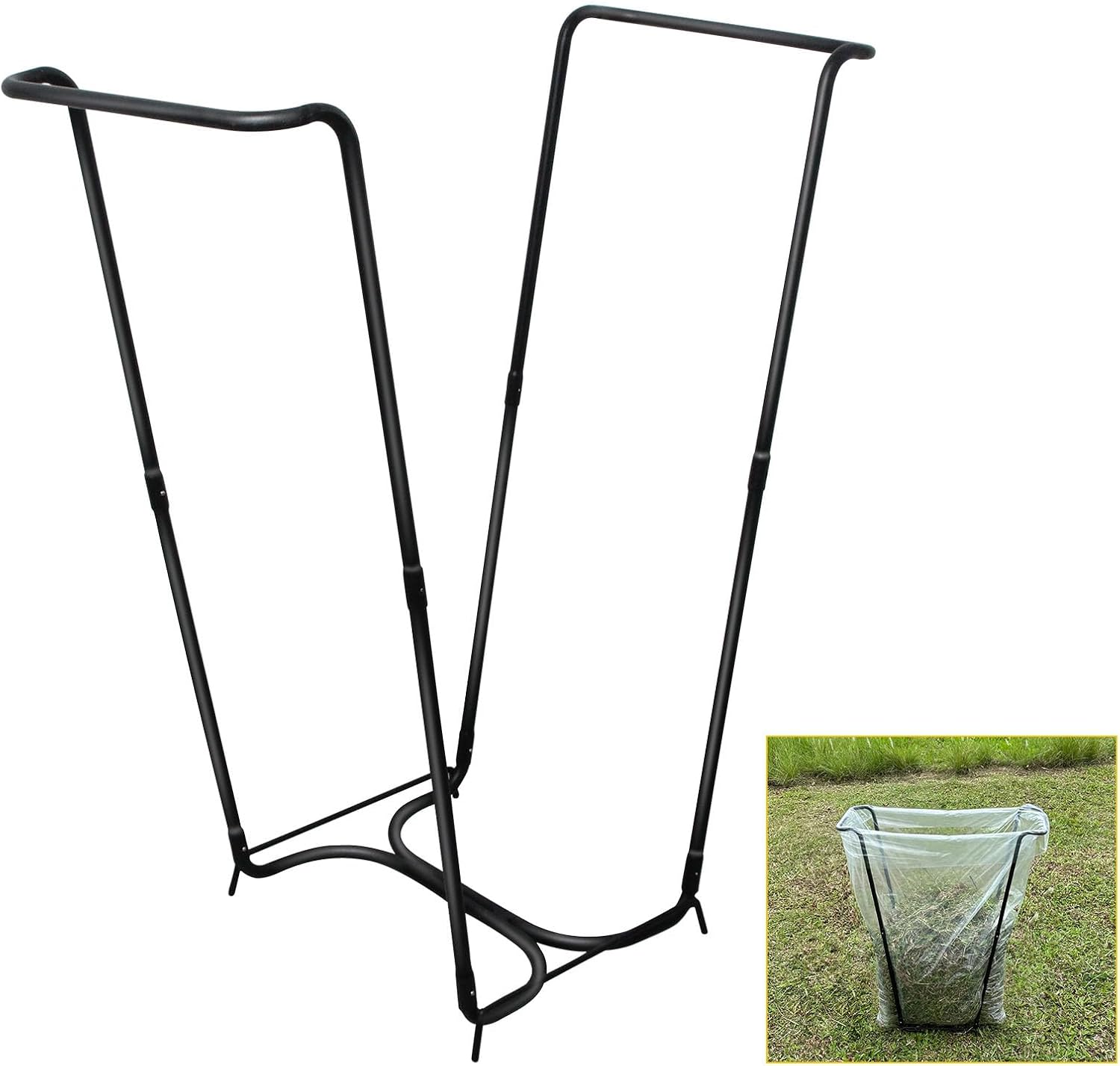 Amazon.com: Juosta Newest Metal Trash Bag Holder - Lawn and Leaf Bags ...