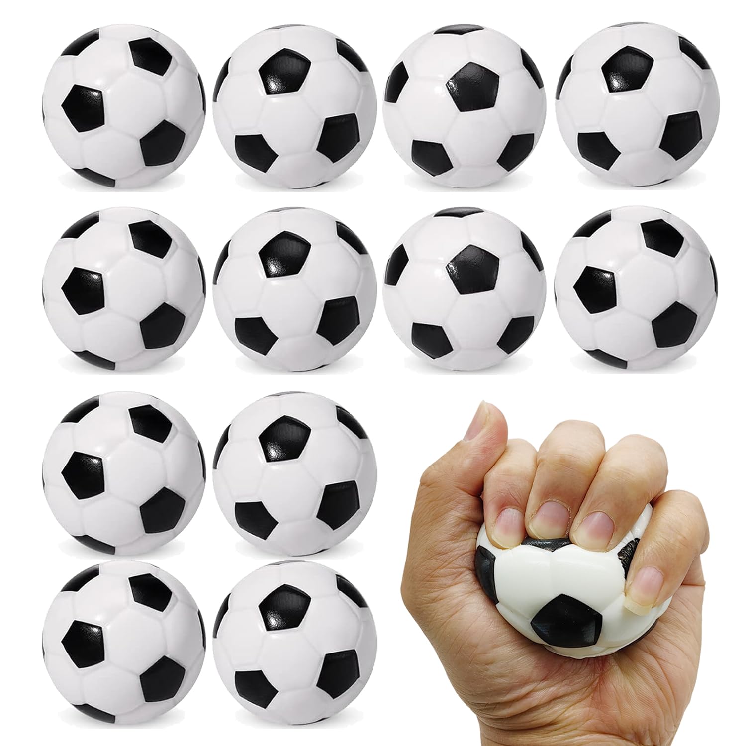 Amazon.com: Urspasol 12-Pack Soccer Stress Balls 2.5 Inch Small Soft ...