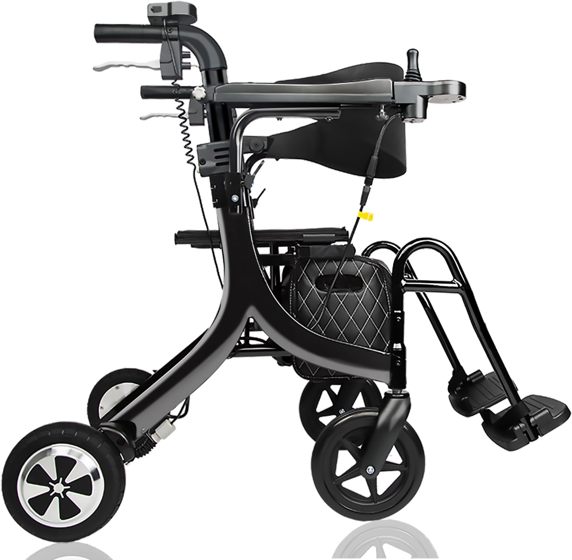 Amazon.com: Sinceborn Foldable Rollator Walker with Seat Rolling Walker ...