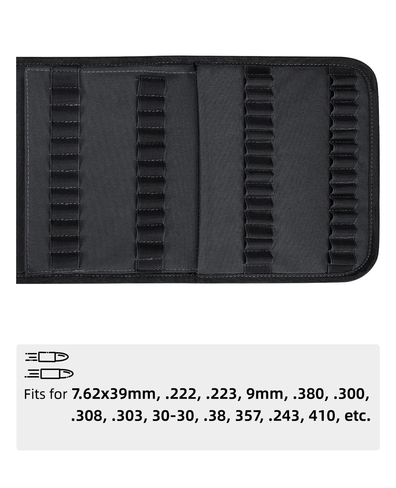 Snapklik.com : 100 Rounds Molle Ammo Pouch For Bullets Ammo Bag ...