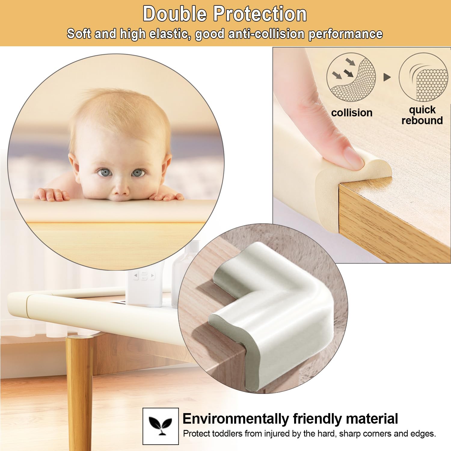 Safety Baby Edge Corner Guards Protector Set, Baby Proofing 3M/10ft ...