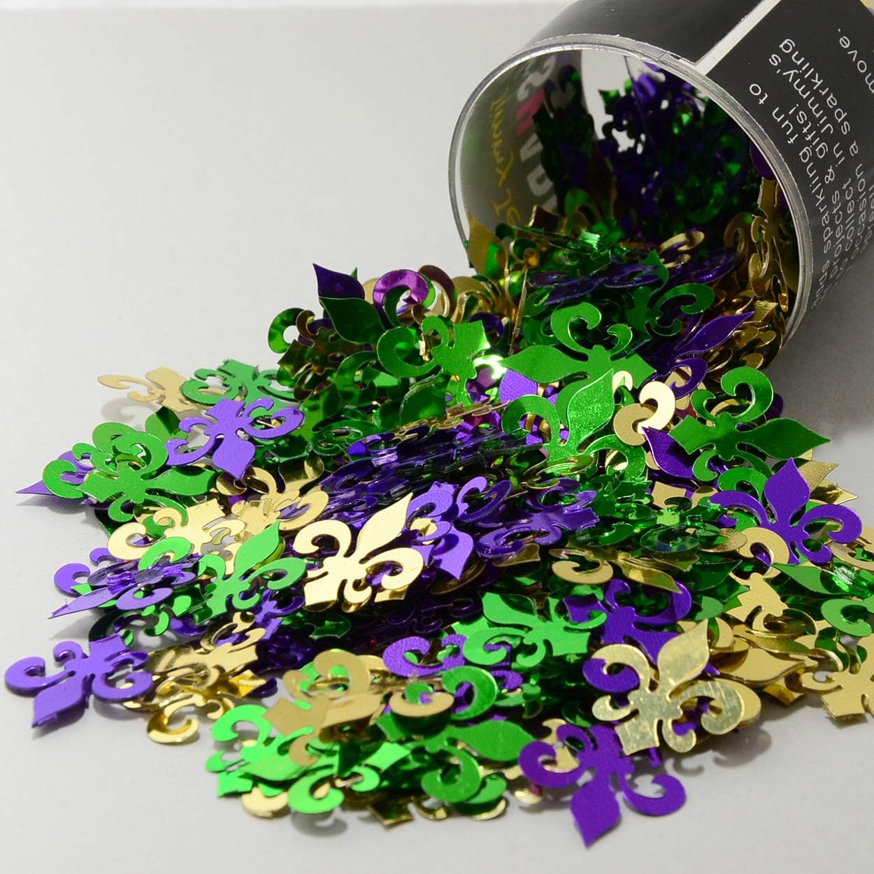 Amazon.com: Confetti Fleur De Lis Mardi Gras Mix - Retail Pack #9547 ...