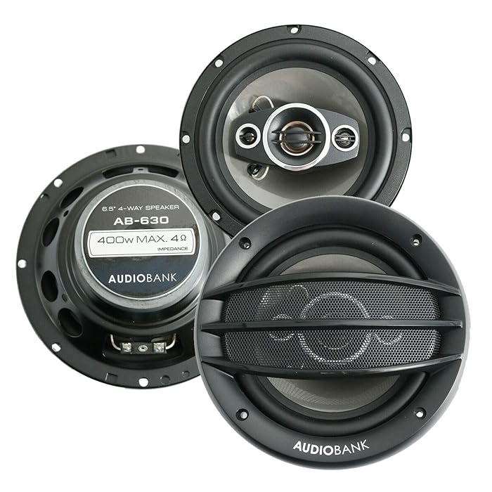 Buy 2X Audiobank AB-630 400 Watts Power Handling 6.5-Inches 4-Way Car ...