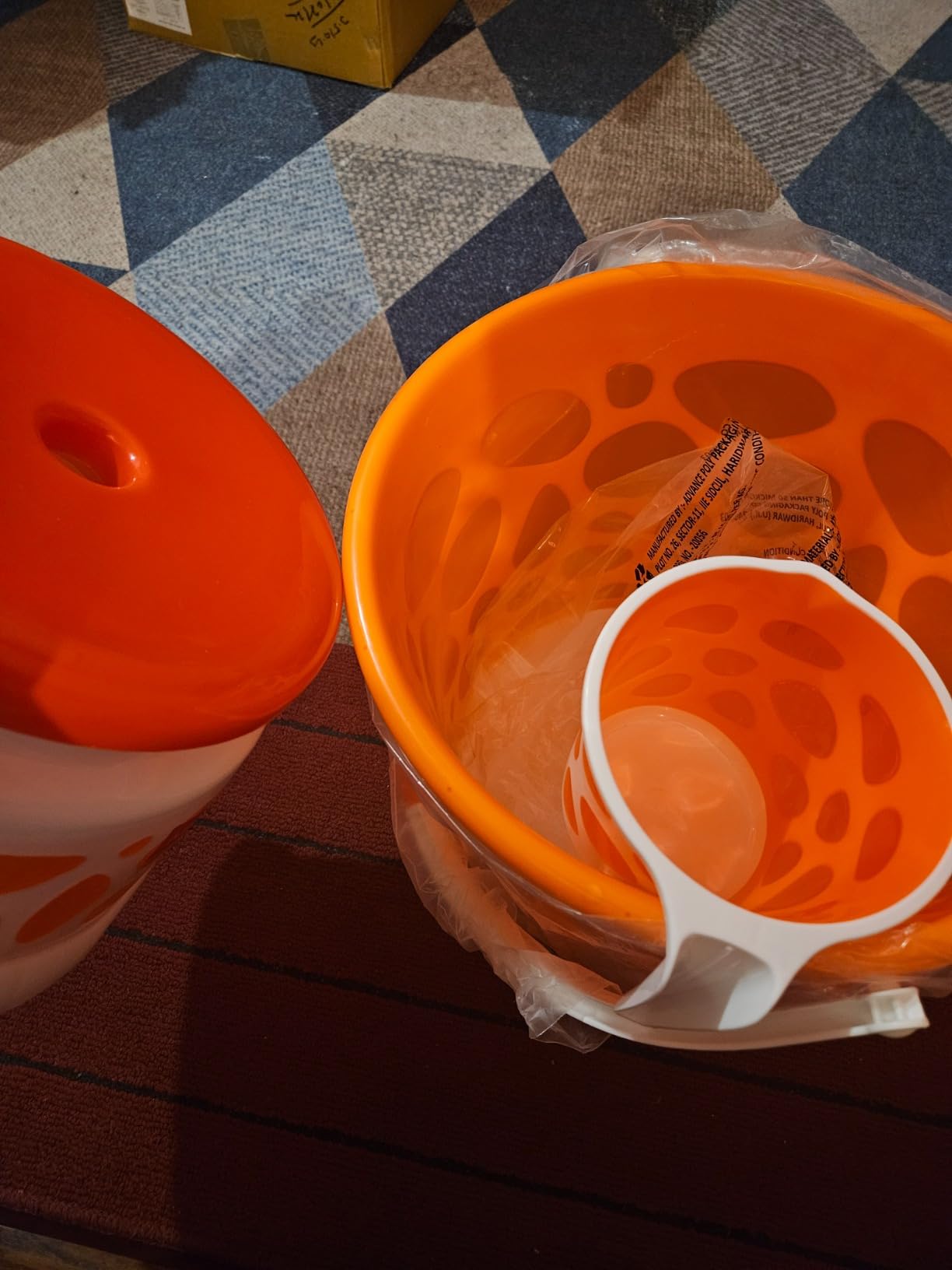 MILTON Plastic Duplex Spa 3 Piece Set, Red | 25 litres Bucket with Mug ...