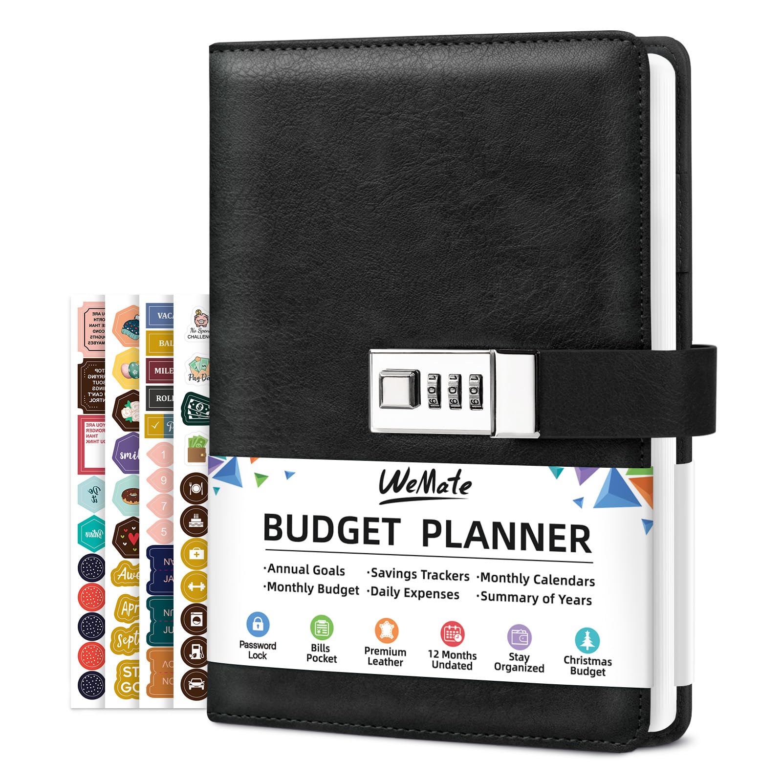 Amazon.com : WEMATE Budget Planner 2025 with Lock, Monthly Budget Book ...