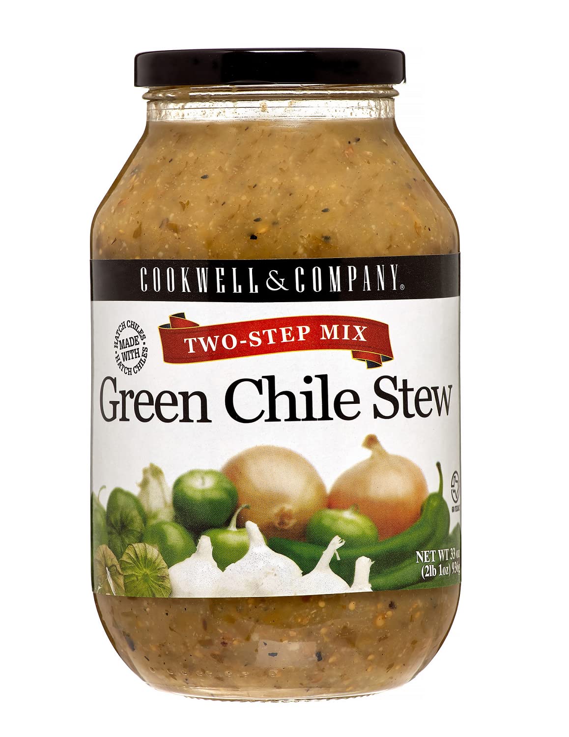 Texas Two Step Mix, Green Chile Stew, 2 frascos de vidrio de 33 oz. (33 ...