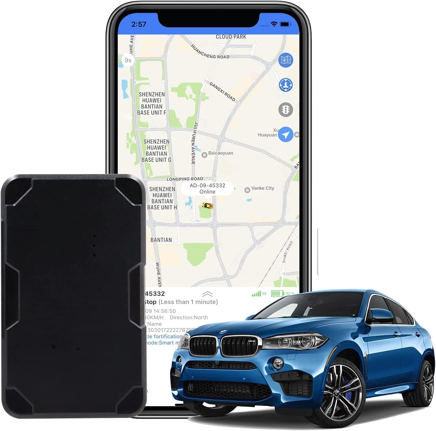 AUSHA 4G Real Time Mini Portable Magnetic GPS Tracker Wireless with 7 ...