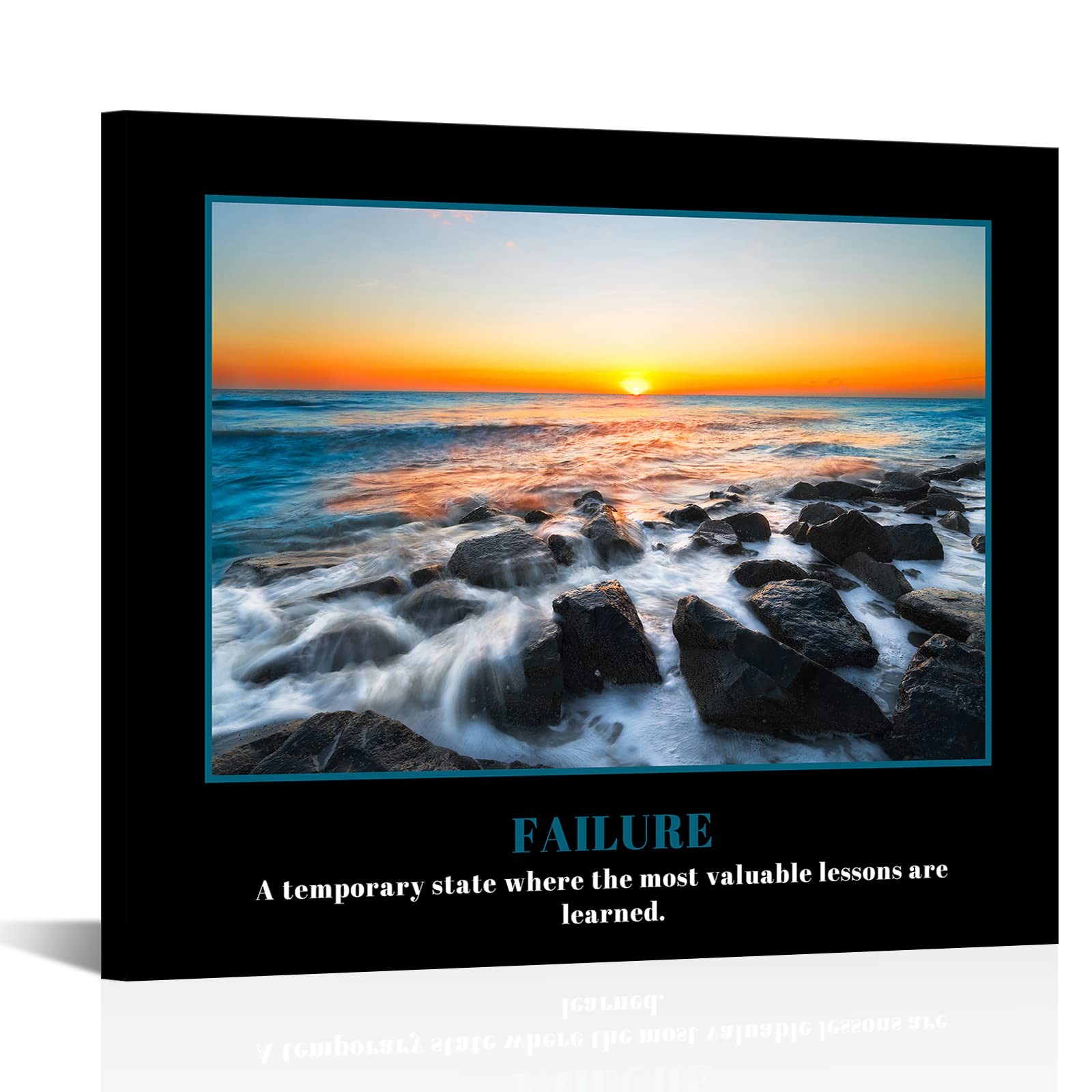 KREATIVE ARTS Embracing Failure Canvas Wall Art Quotes for Home ...