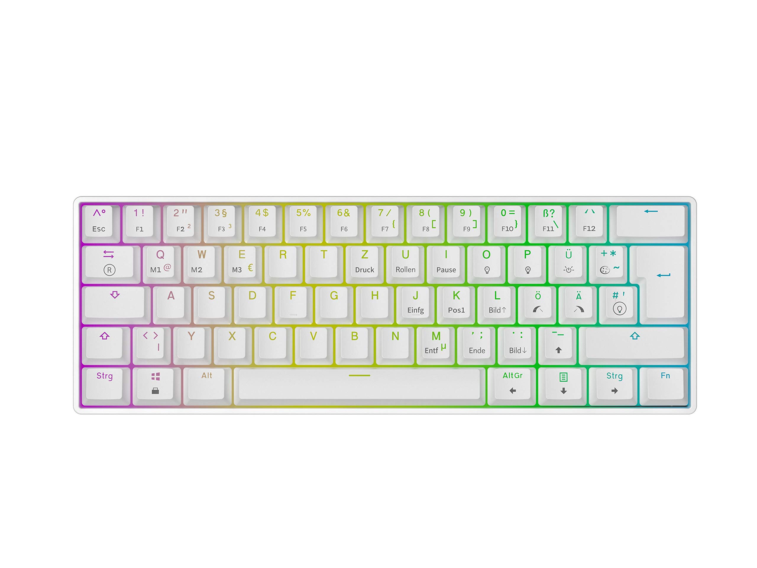 Buy Mizar MZ60 LUNA Hot Swappable Mechanical Gaming Keyboard - 62 Keys ...