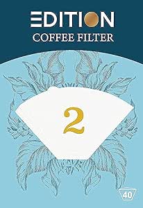 Edition Coffee Filter Size#2 (40 PCS) : Buy Online at Best Price in KSA ...