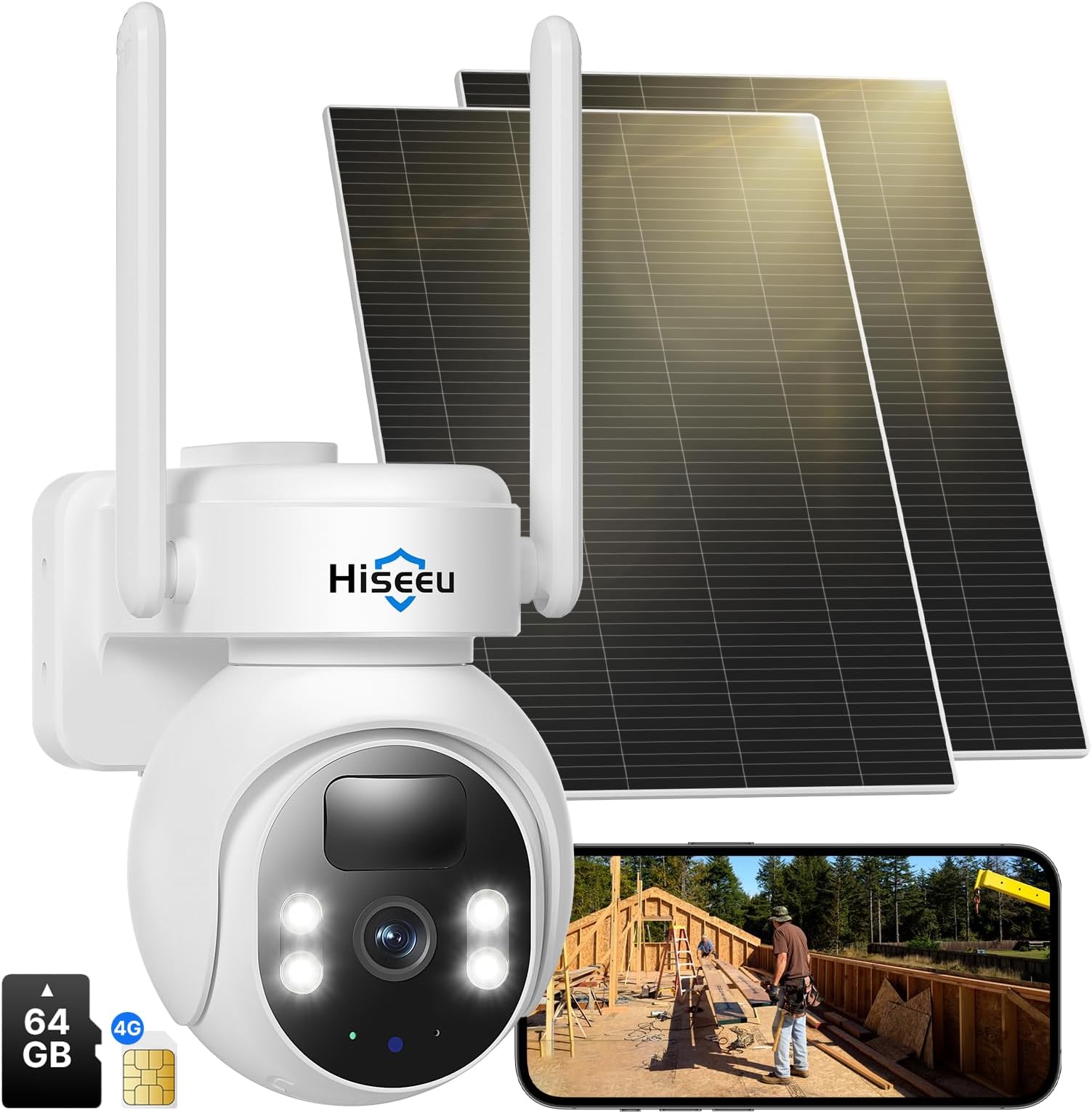 Amazon.com : Hiseeu No WiFi Security Camera, [24/7 Recording] 4G ...