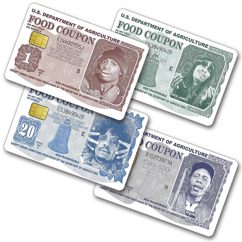 Amazon.com : 4Pcs Funny Tyrone Biggums Debit Card Sticker, Personalized ...