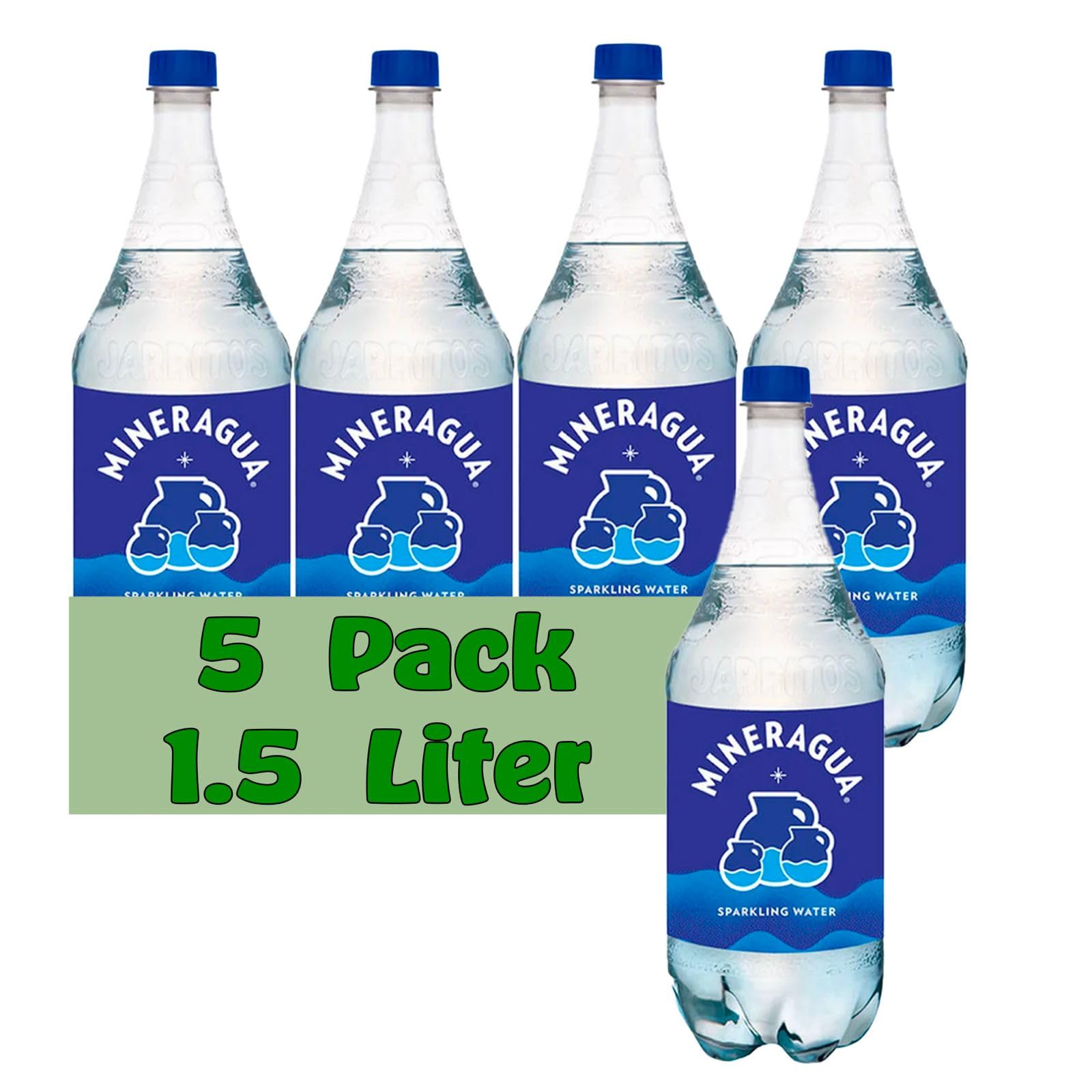 Amazon.com : Jarritos Mineragua Mexican Soft Drink, Plastic Bottles 1.5 ...