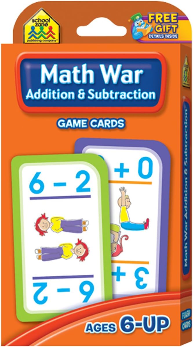 Amazon.com: Game Cards-Math War: Addition and Subtraction