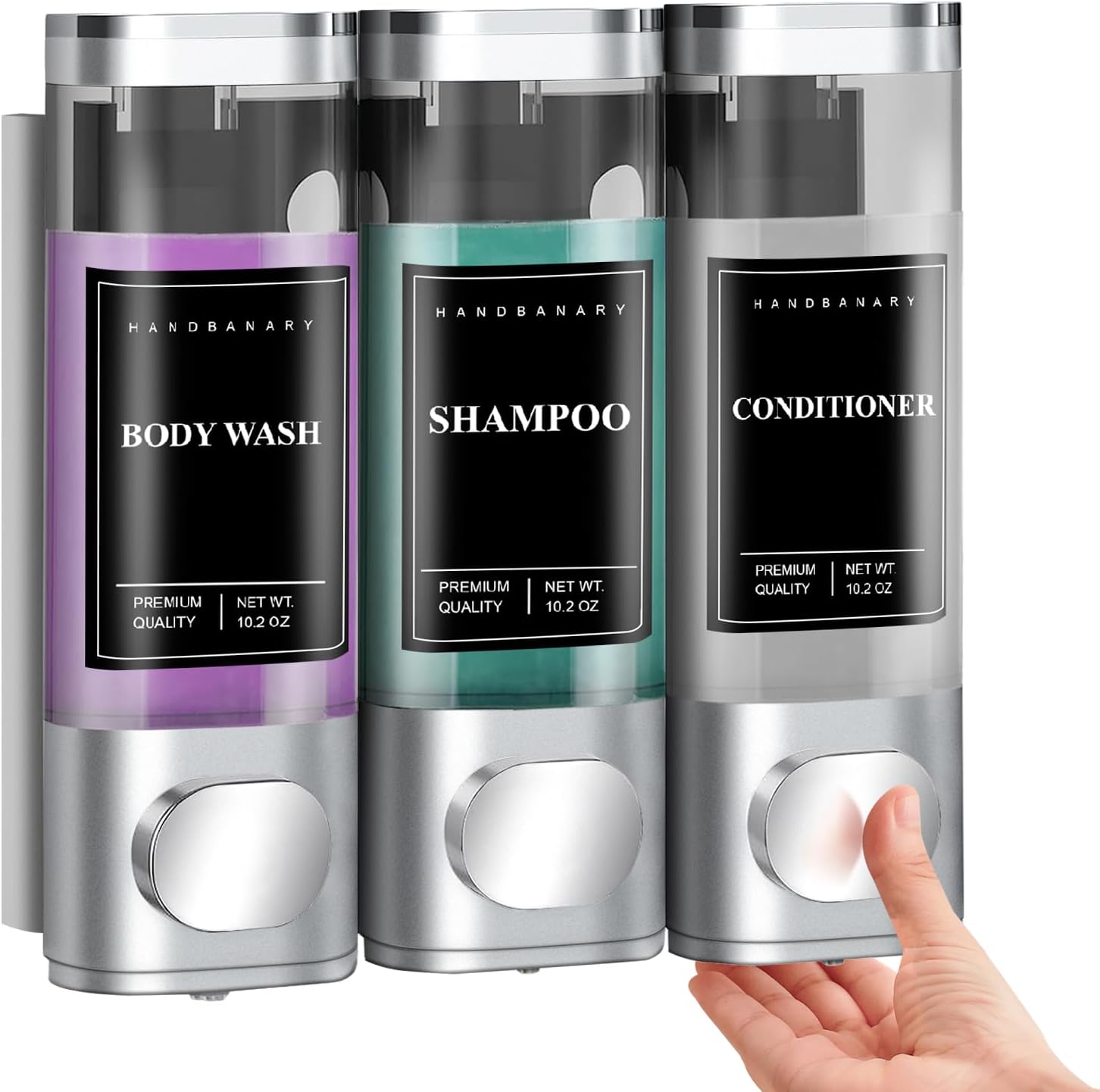 Amazon.com: Shampoo Conditioner Body Wash Dispenser, Shower Dispenser 3 ...