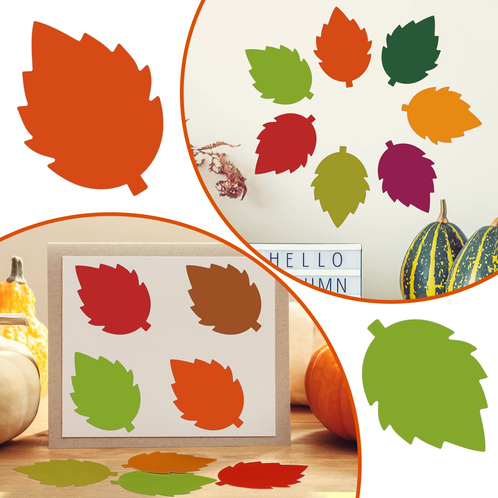 Snapklik.com : Geyee 108 Pcs Fall Leaf Cutouts For Bulletin Board ...