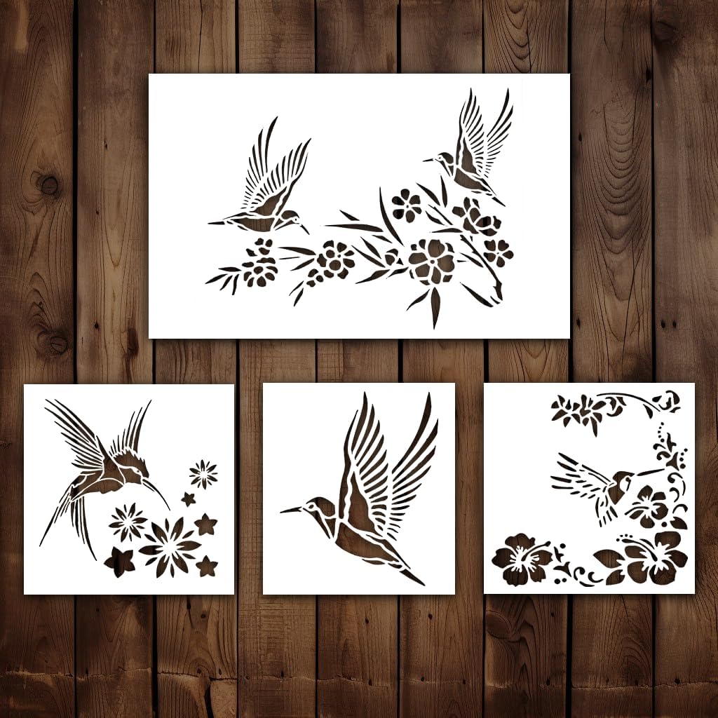 Amazon.com : GSS Designs Birds Tree Branches Stencils (2 Pack ...