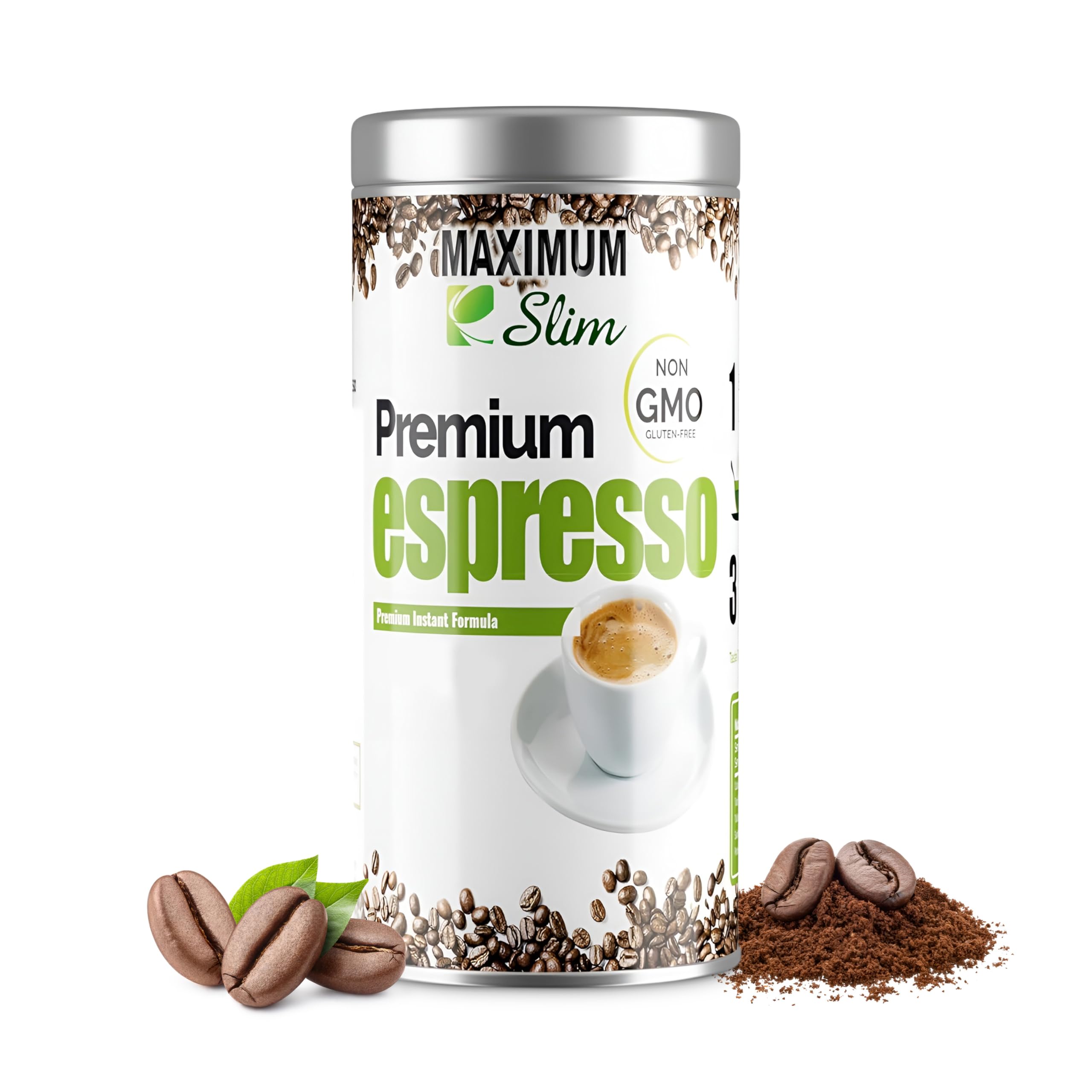 MAXIMUM SLIM ESPRESSO:Gourmet - 100% Arabica Coffee,Certified Organic ...