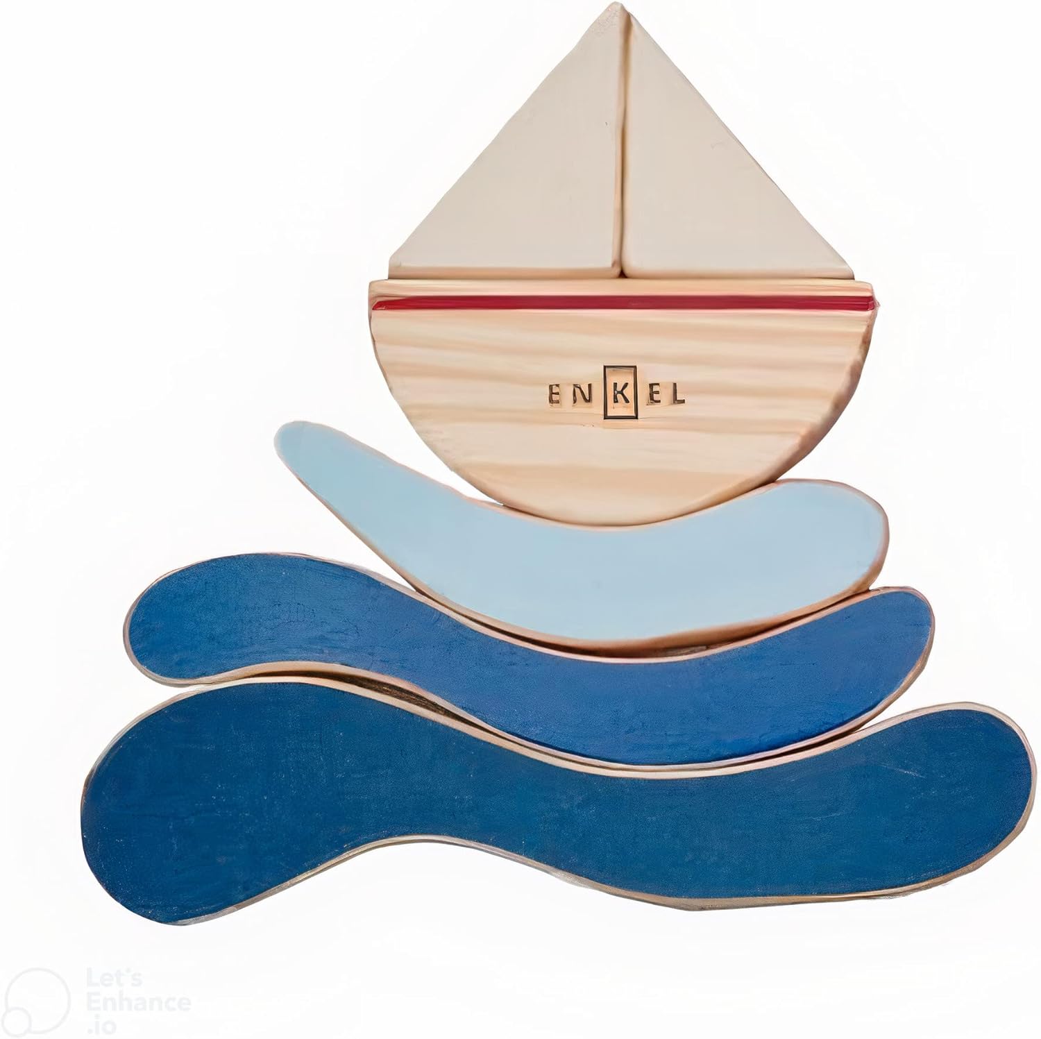Amazon.com: Kids Wooden Toy Stacking Balance Boat Montessori ...