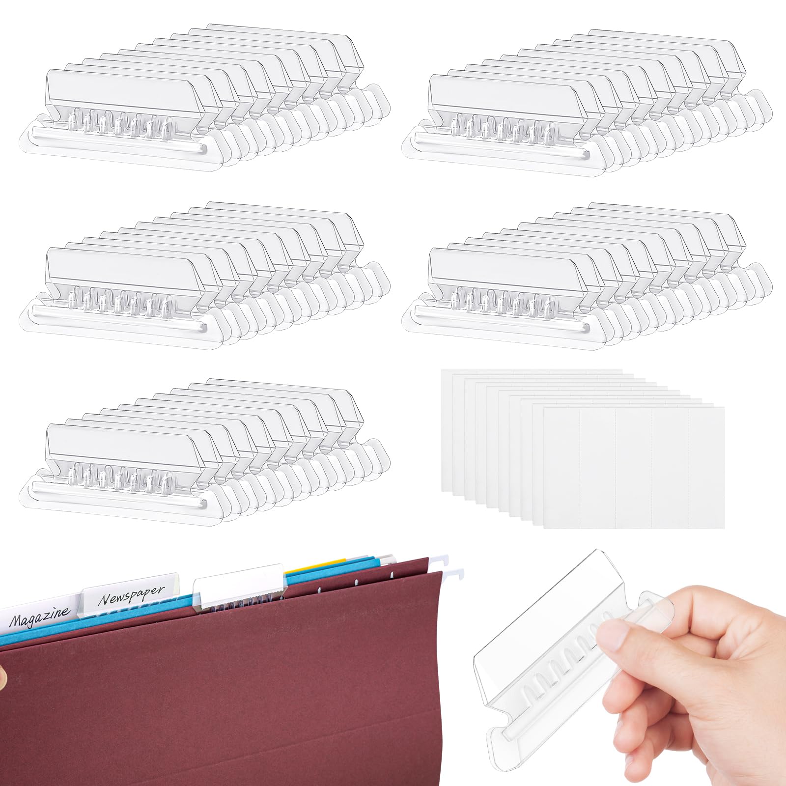 Amazon.com : 50-Pcs File Folder Labels for Hanging Folders Inserts File ...