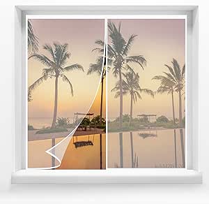 Fly Screens for Windows Magnetic Insect Window Screen 160x205cm with ...