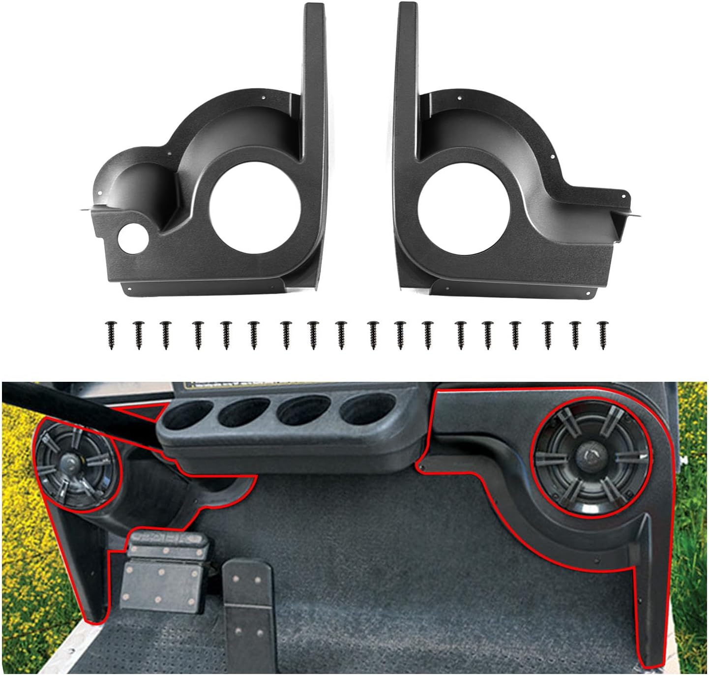 Amazon.com: MGWILL Golf Cart Speaker Pods Compatible with 1994-2023 ...