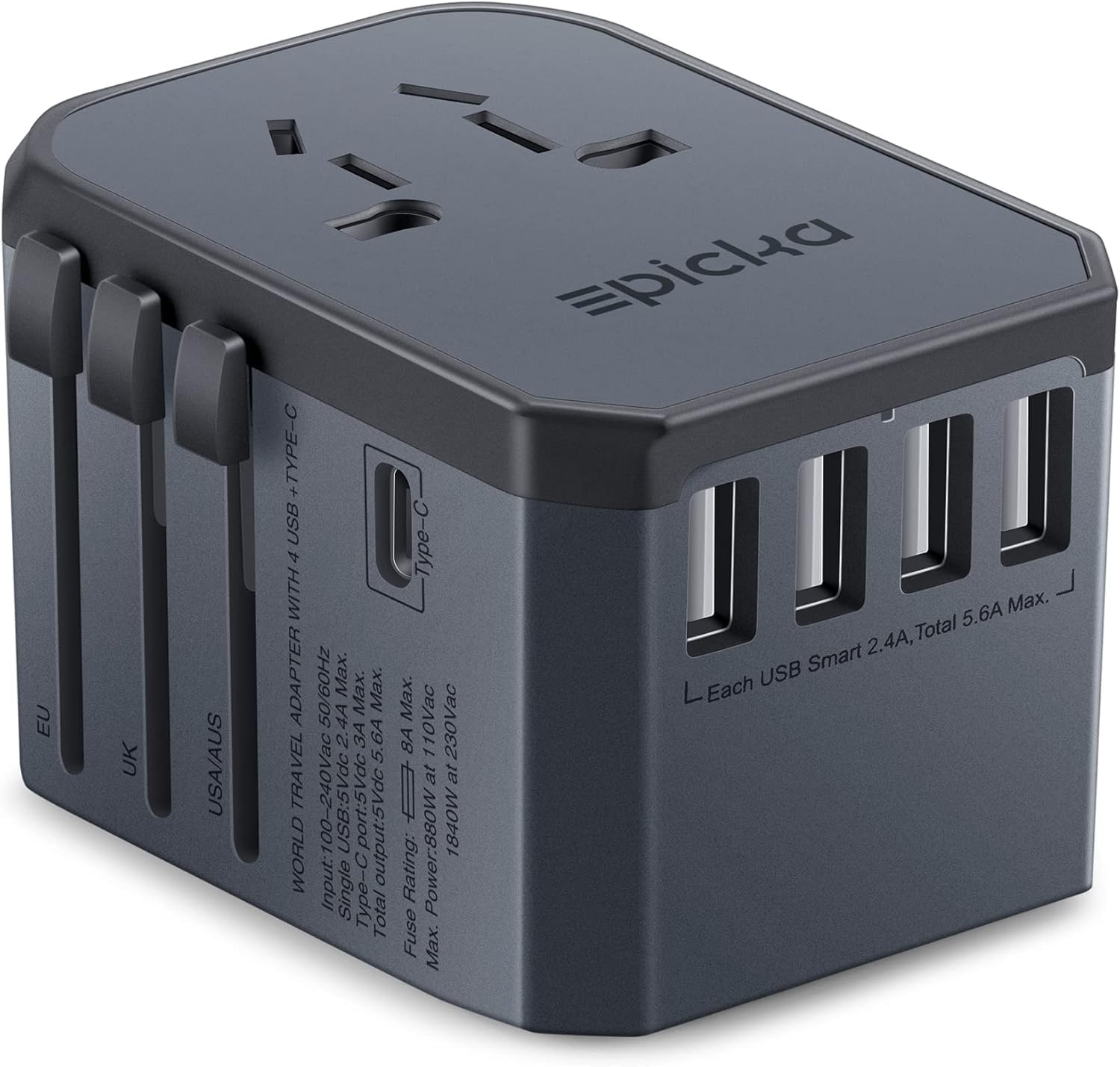 Amazon.com: EPICKA Universal Travel Adapter One International Wall ...