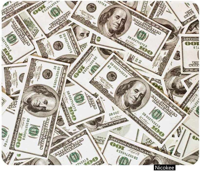 Amazon.com: Nicokee Funny US Dollar Currency Money Gaming Mouse Pad ...