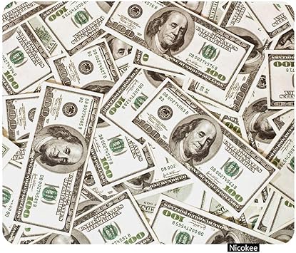 Amazon.com: Nicokee Funny US Dollar Currency Money Gaming Mouse Pad ...