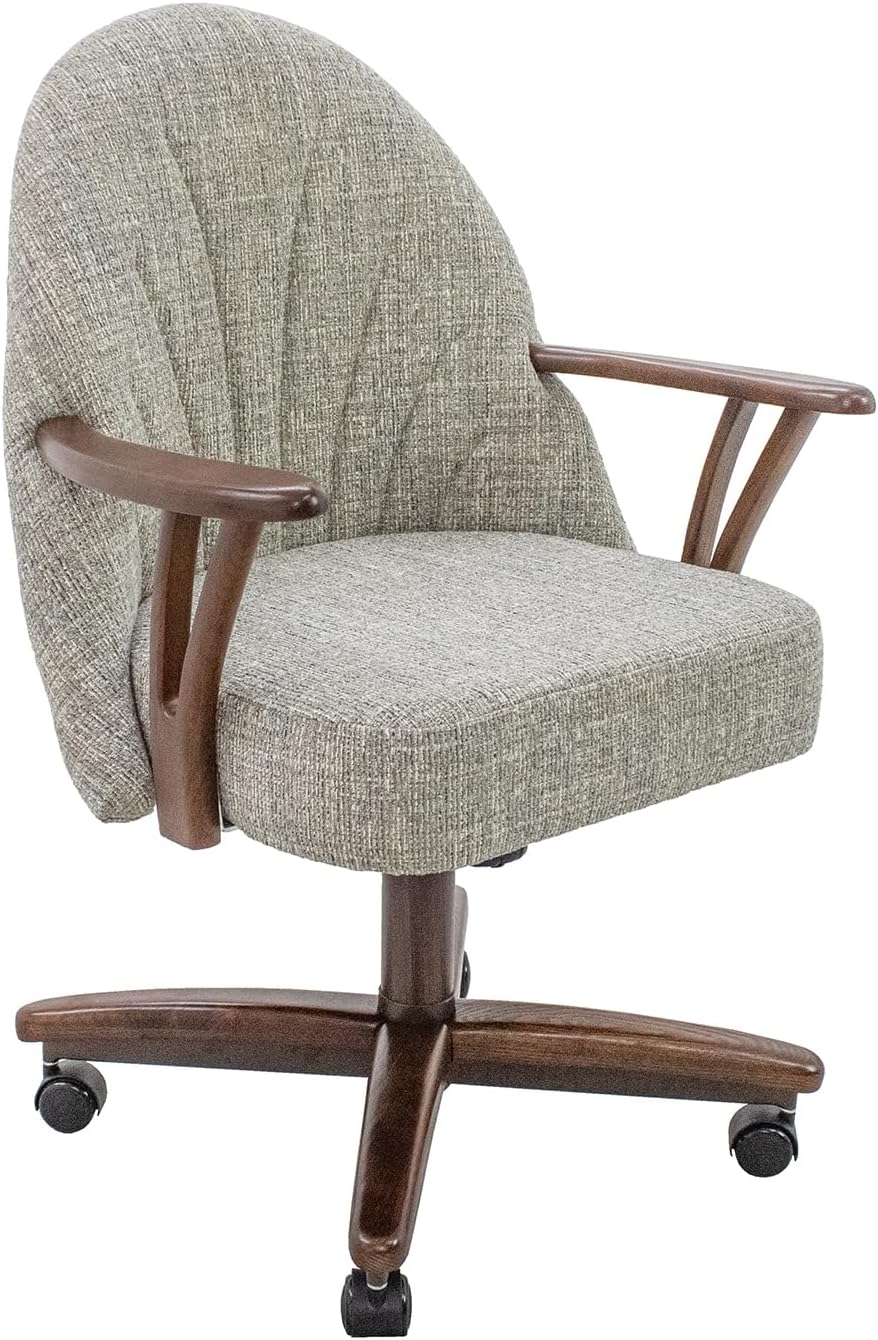 Amazon.com - Chromcraft 4 Set of Dining Chairs w/Caster Swivel Tilt ...