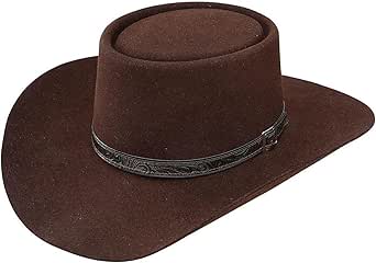 Stetson Revenger - (4X) Buffalo Felt Cowboy Hat (7 3/4, Chocolate) at ...