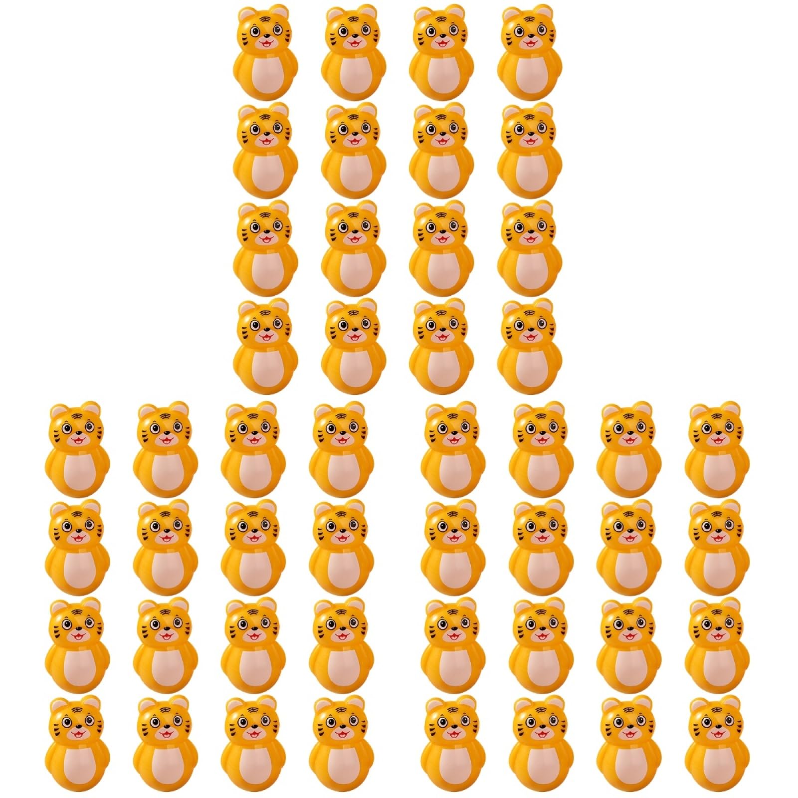 Amazon.com: Toyvian 48 Pcs Tumbler Little Tiger Garden Statue Mini ...