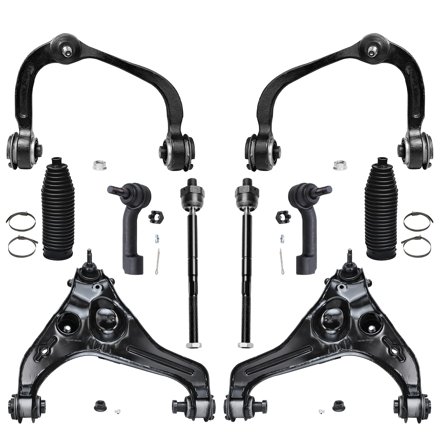 Buy Detroit Axle - 10pc Front Upper & Lower Control Arms, Inner Outer ...