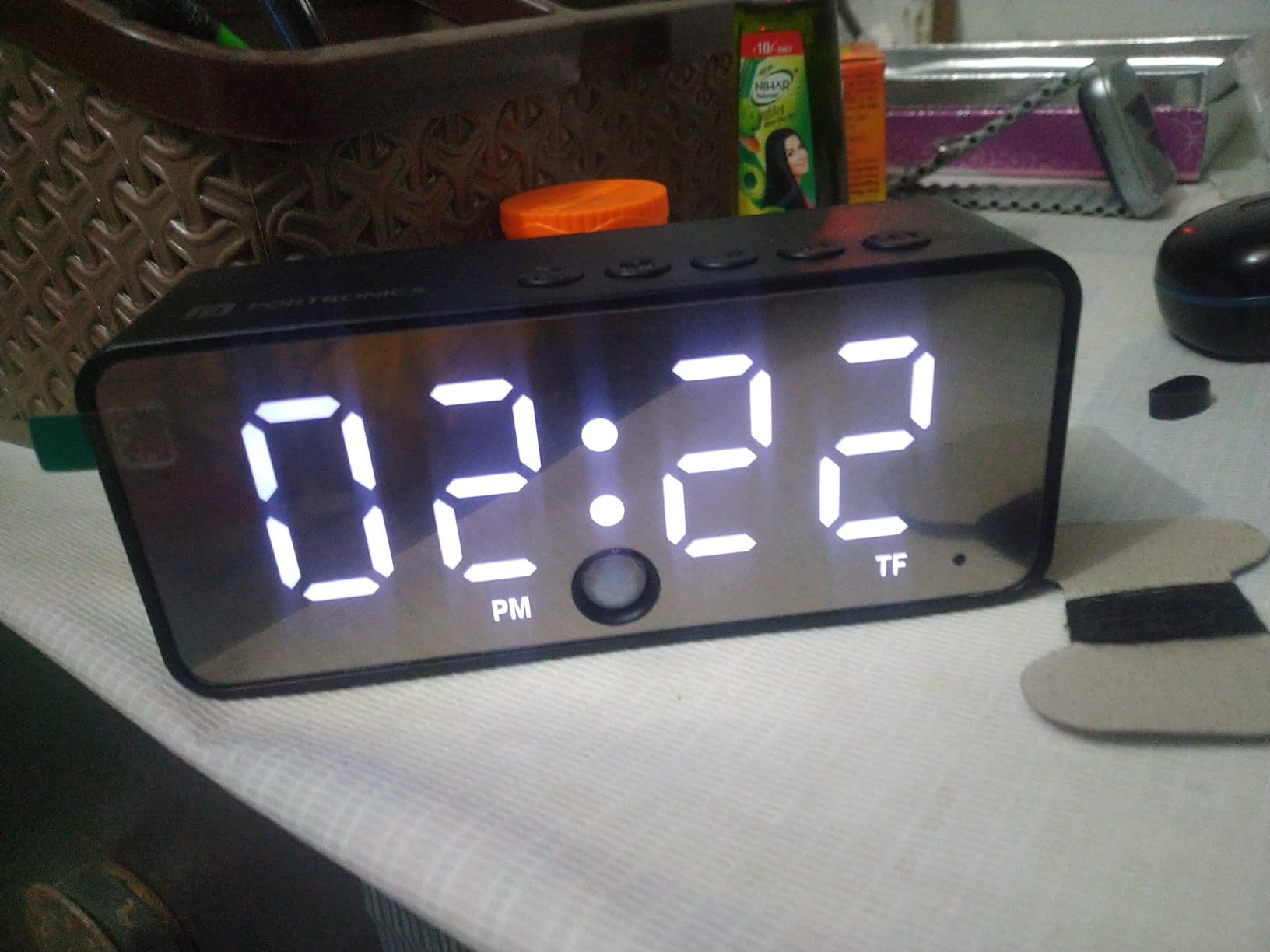 Portronics Pixel 4 Digital Smart Alarm Clock with 5W Speaker, In-Built ...