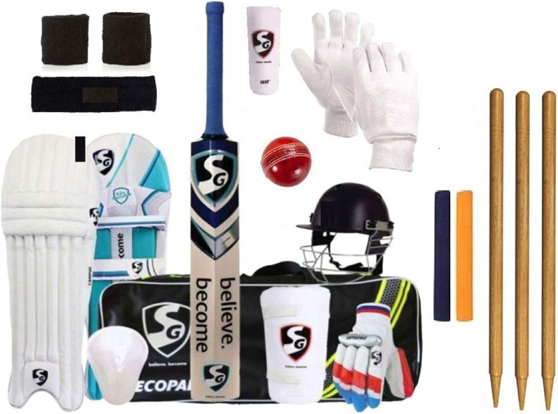 SG Economy Cricket Kit - Full Kit : Amazon.in: Sports, Fitness & Outdoors
