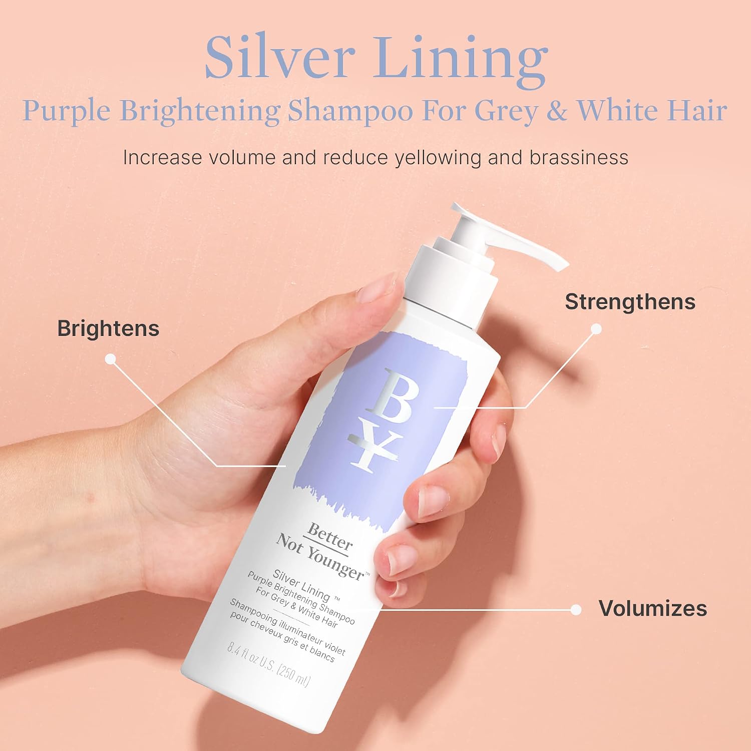 Better Not Younger Silver Lining – Champú morado sin sulfatos para ...