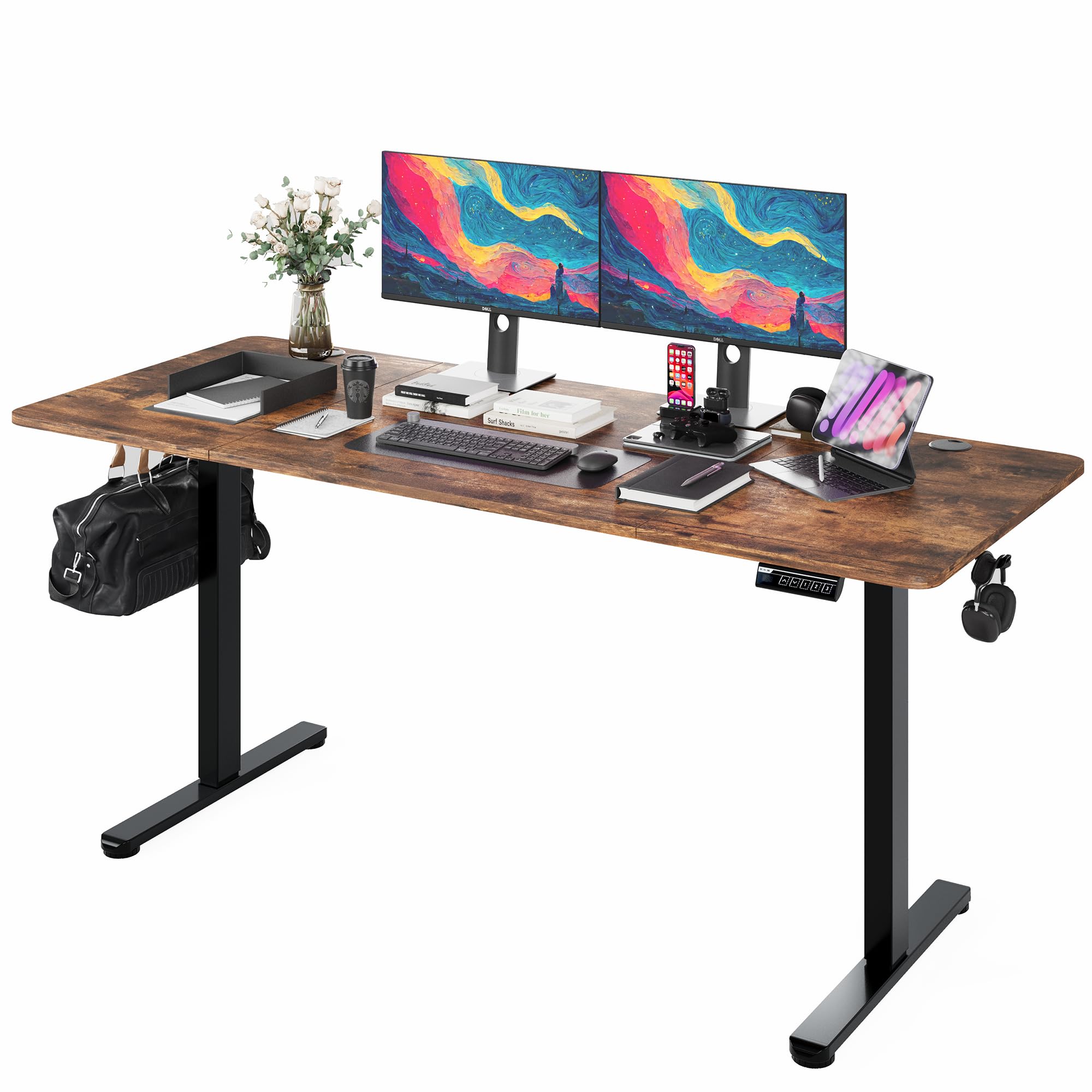 Amazon.com: Monomi Electric Standing Desk, 63 x 28 inches Height ...