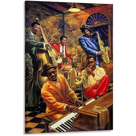 Amazon.com: African American Black Jazz Express Night Club Wall Picture ...