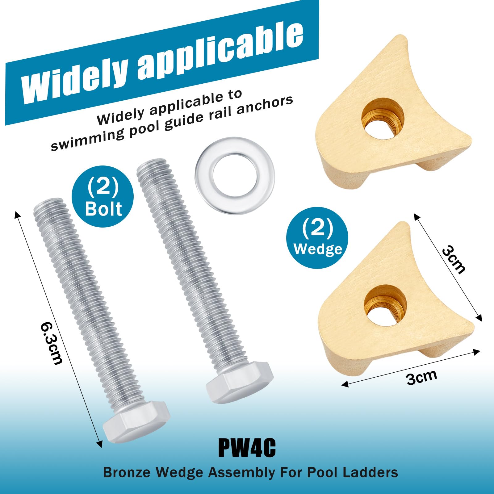 Snapklik.com : MorningRo 4 Pack Inground Pool Ladder Anchors Pool Cover ...