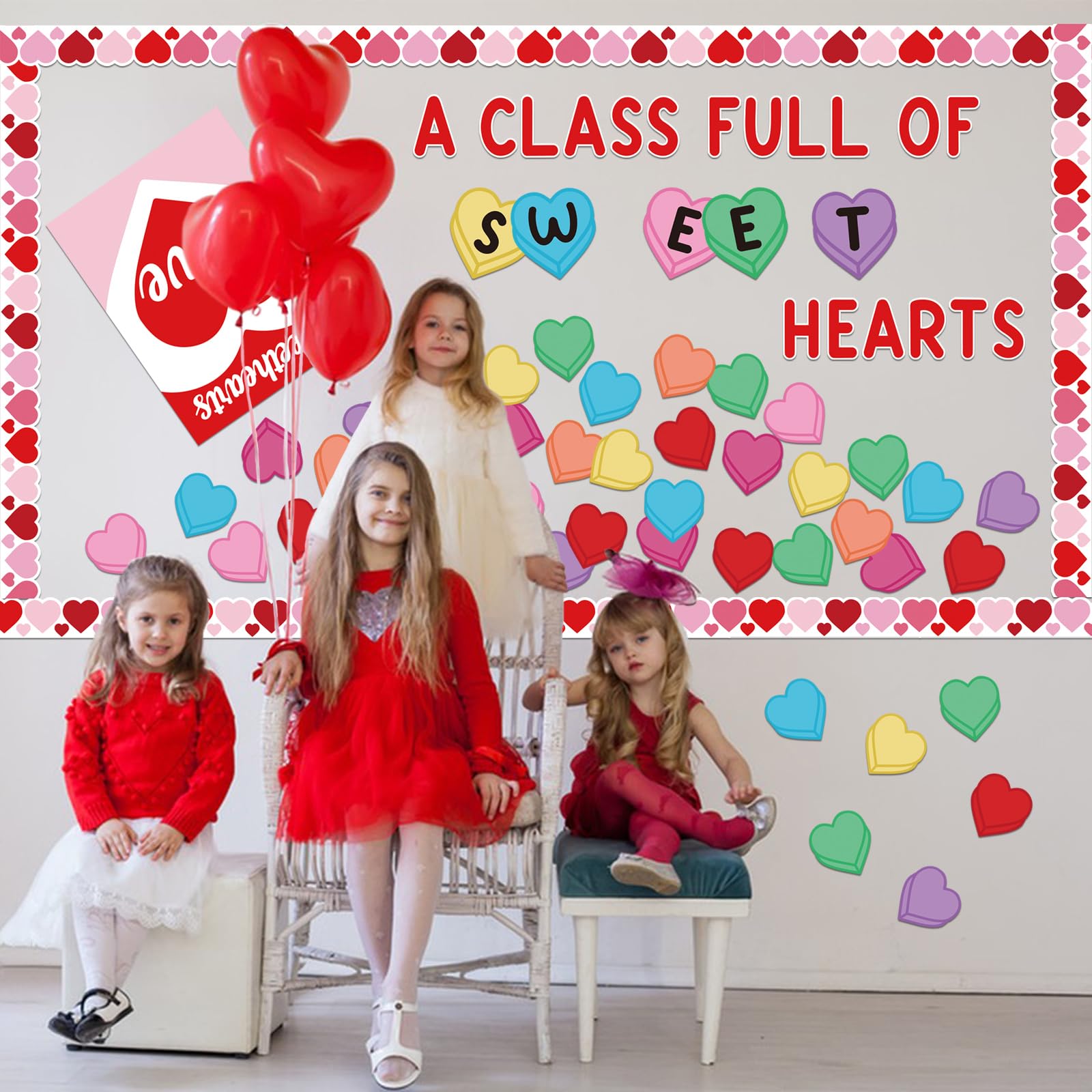 Snapklik.com : Valentines Day Bulletin Board Set Happy Valentines Day ...