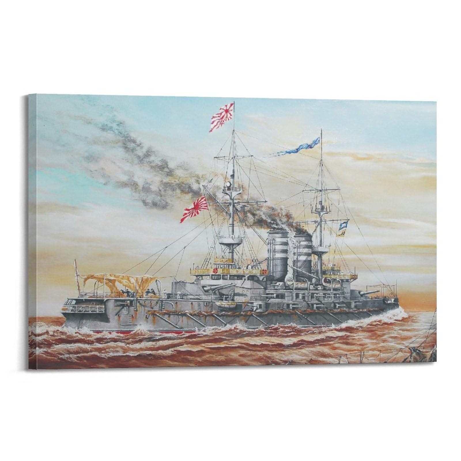 Warship Battleship Ijn Mikasa Japanese Navy Battleship Mikasa Artwox