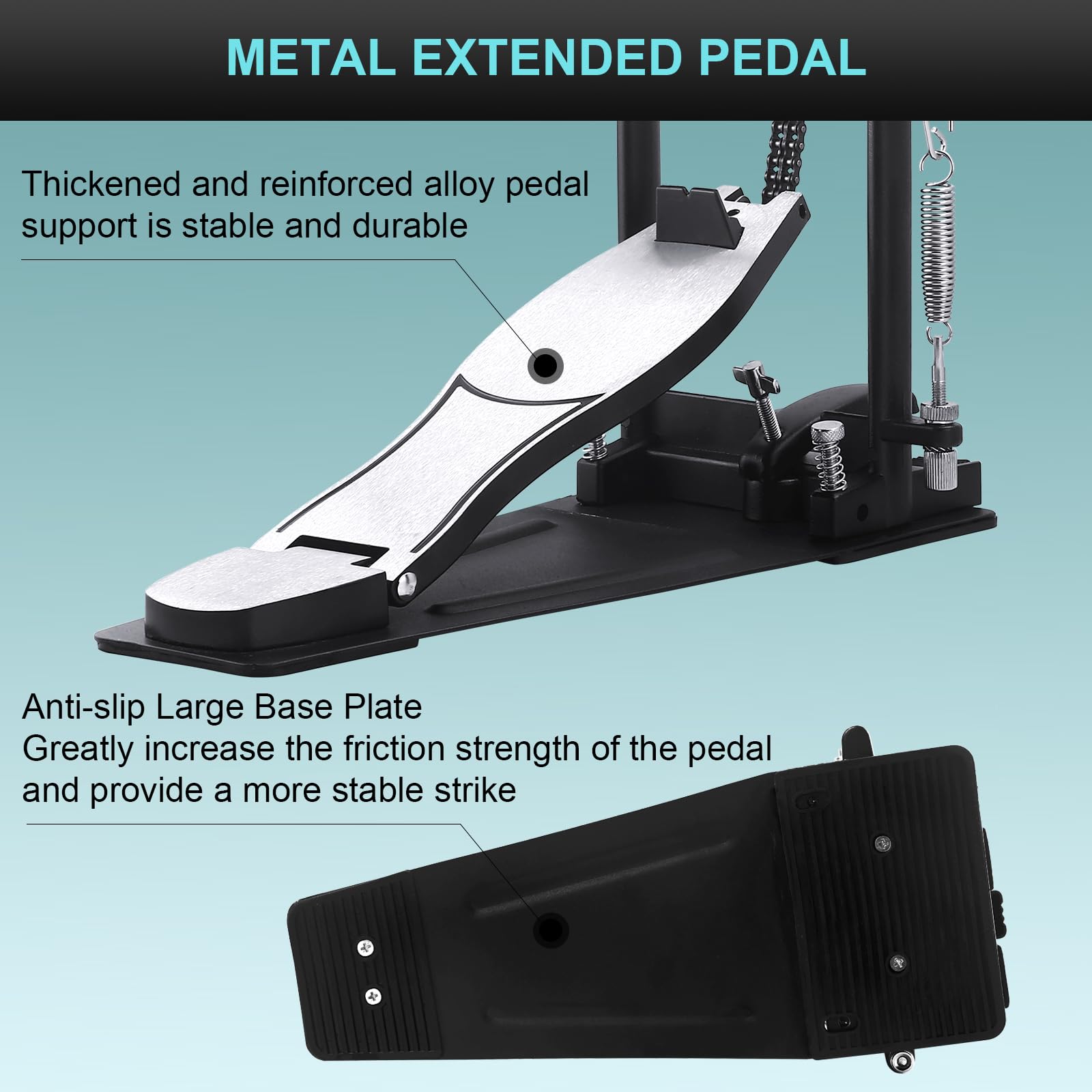 Snapklik.com : Soulmate Drum Pedal Bass Kick Drum Pedal Double Chain ...