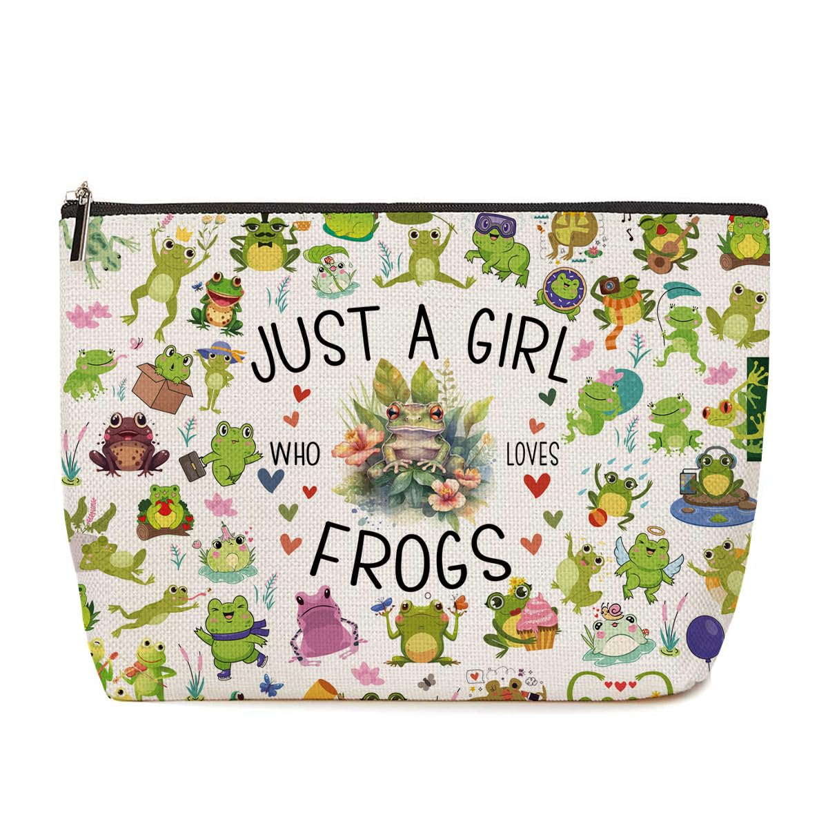 Amazon.com: Funny Frog Gifts Frog Makeup Bag Frog Stuff Nurse Day ...