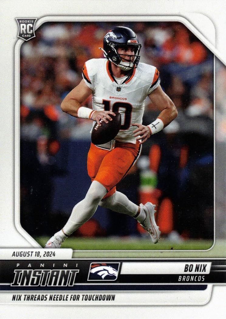 Amazon.com: 2024 Panini Instant Football #17 Bo Nix Rookie Card Broncos ...